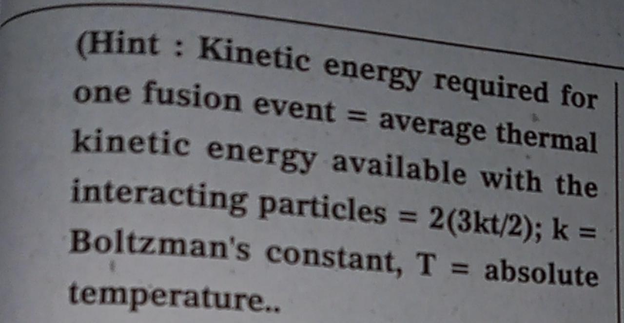 Solved 8. Consider the D-T reaction (deuterium- tritium | Chegg.com
