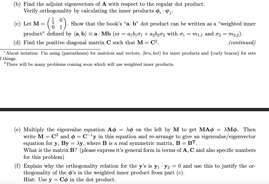 Solved A = ( 6 4 1 3) Row one column 1 = 6 Row two | Chegg.com