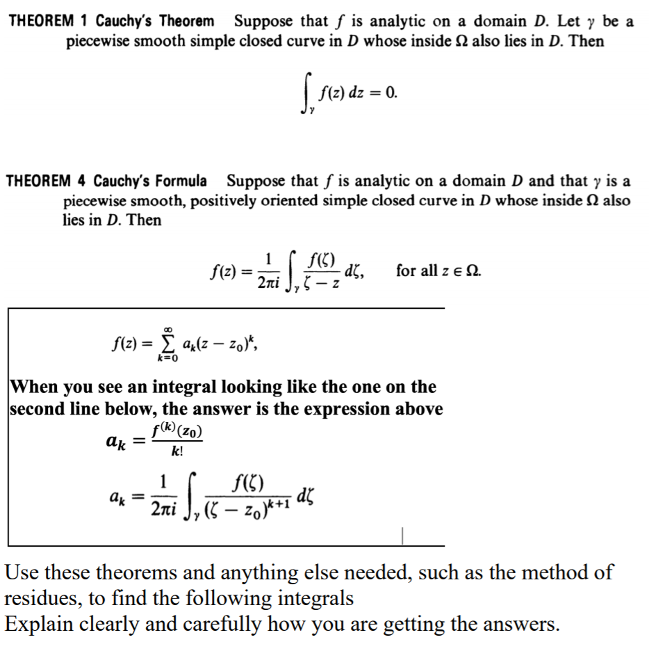 Solved THEOREM 1 Cauchy's Theorem Suppose that f is analytic | Chegg.com