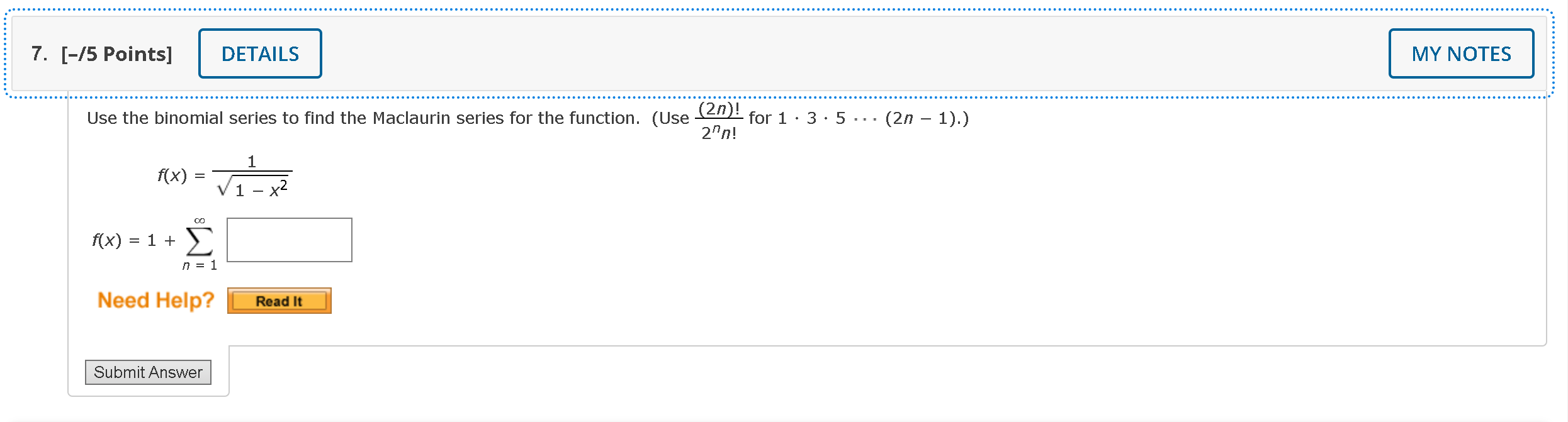 Solved Use the binomial series to find the Maclaurin series | Chegg.com