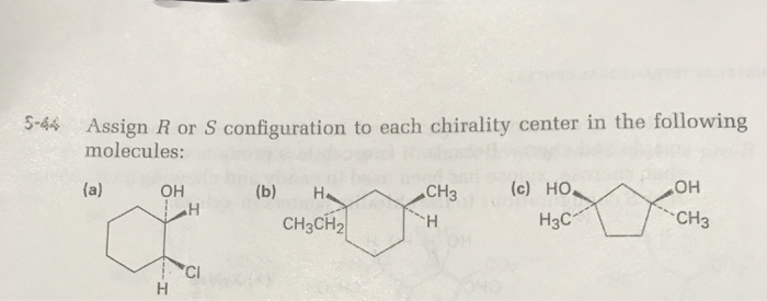 Solved Assign R or S configuration to each chirality center | Chegg.com