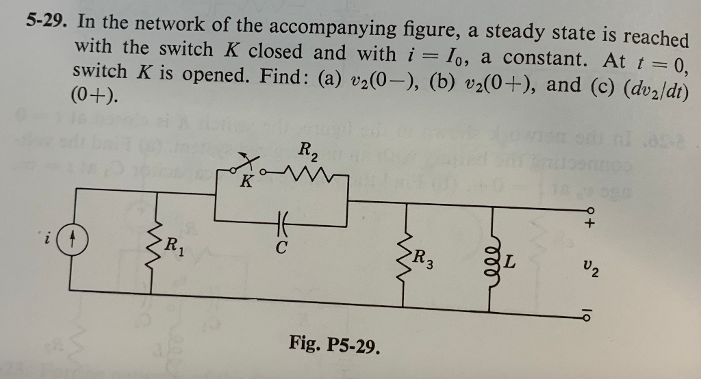 Solved 5-29. In the network of the accompanying figure, a | Chegg.com