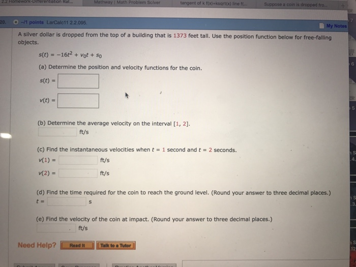 Solved 18. O-1 points LarCalc11 2.2.068 M Find k such that | Chegg.com