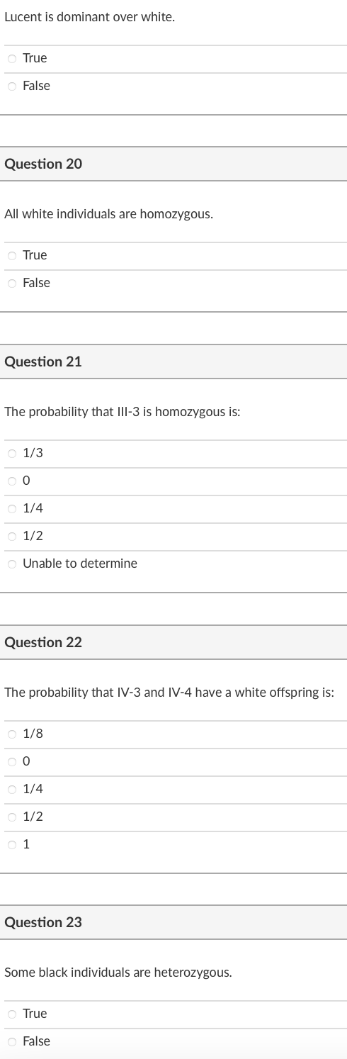 Solved Questions 19-23] There is a species of treeshrew, | Chegg.com