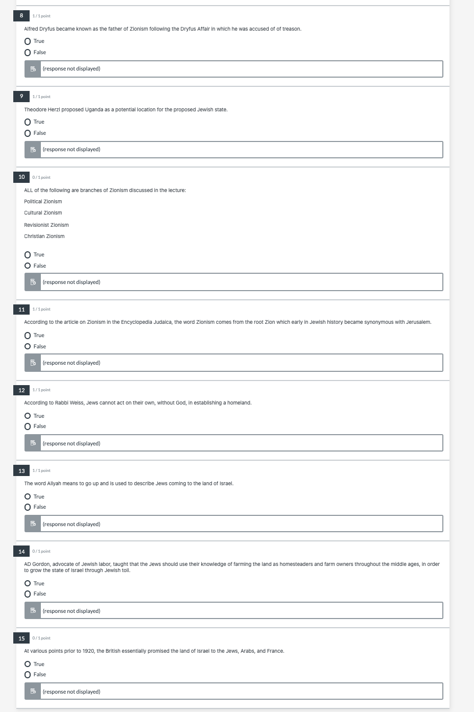Solved 8 1/1 point Alfred Dryfus became known as the father | Chegg.com