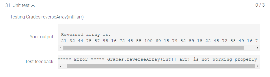Solved How do I fix the issues? 1. Input: 25 75 -1 5 10 20 | Chegg.com