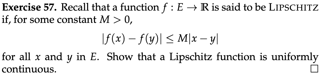 Solved Exercise 57. Recall that a function f:E→R is said to | Chegg.com