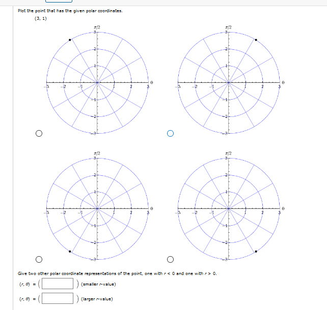 Solved Plot The Point That Has The Given Polar Coordinates Chegg Solved Plot The Point That Has The Given Polar Coordinates Chegg