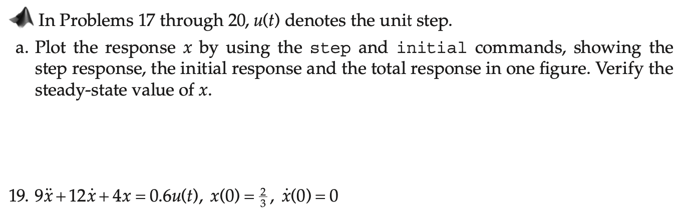 Solved In Problems 17 through 20, u(t) denotes the unit | Chegg.com