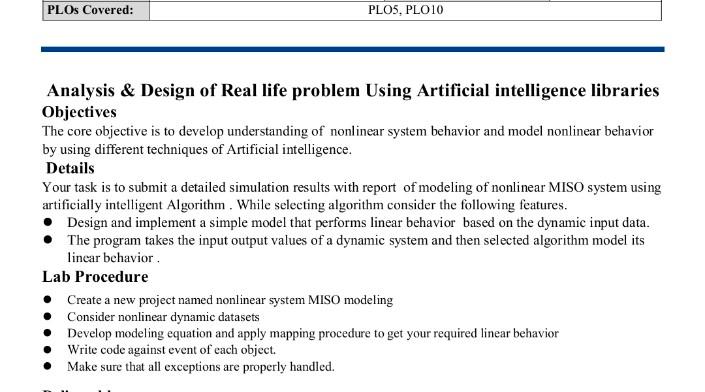 Solved Analysis \& Design of Real life problem Using | Chegg.com
