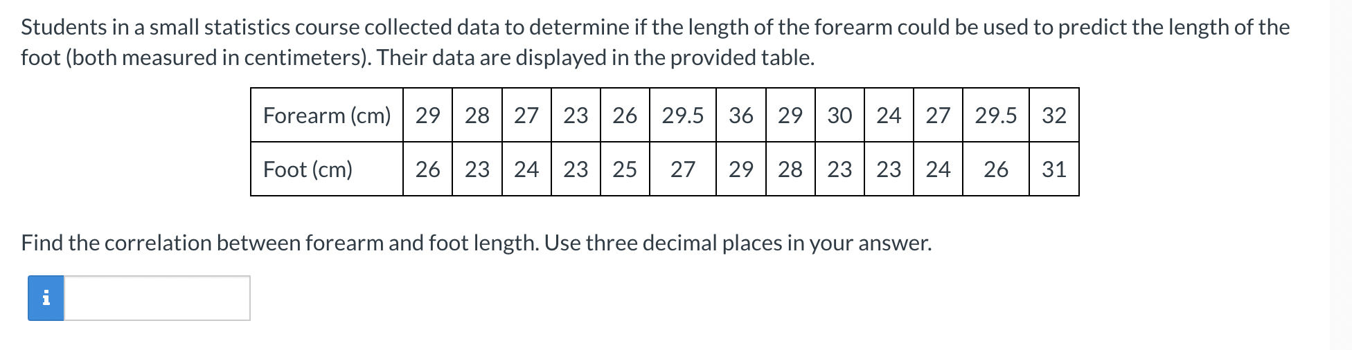 Solved Students in a small statistics course collected data | Chegg.com