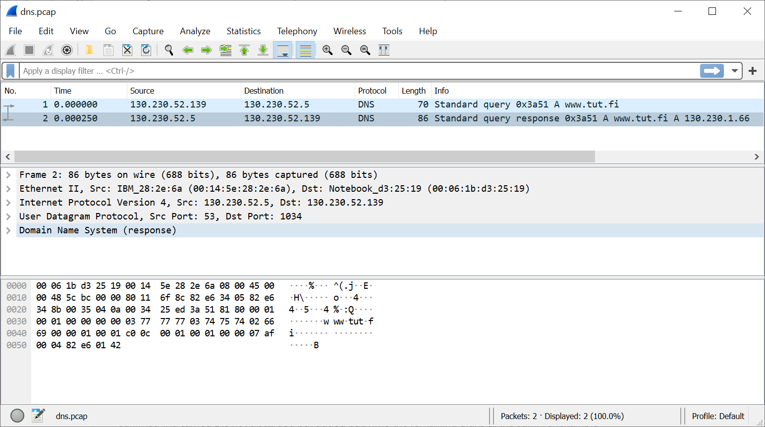 Solved Computer Science Wireshark Error detection dns.pcap | Chegg.com