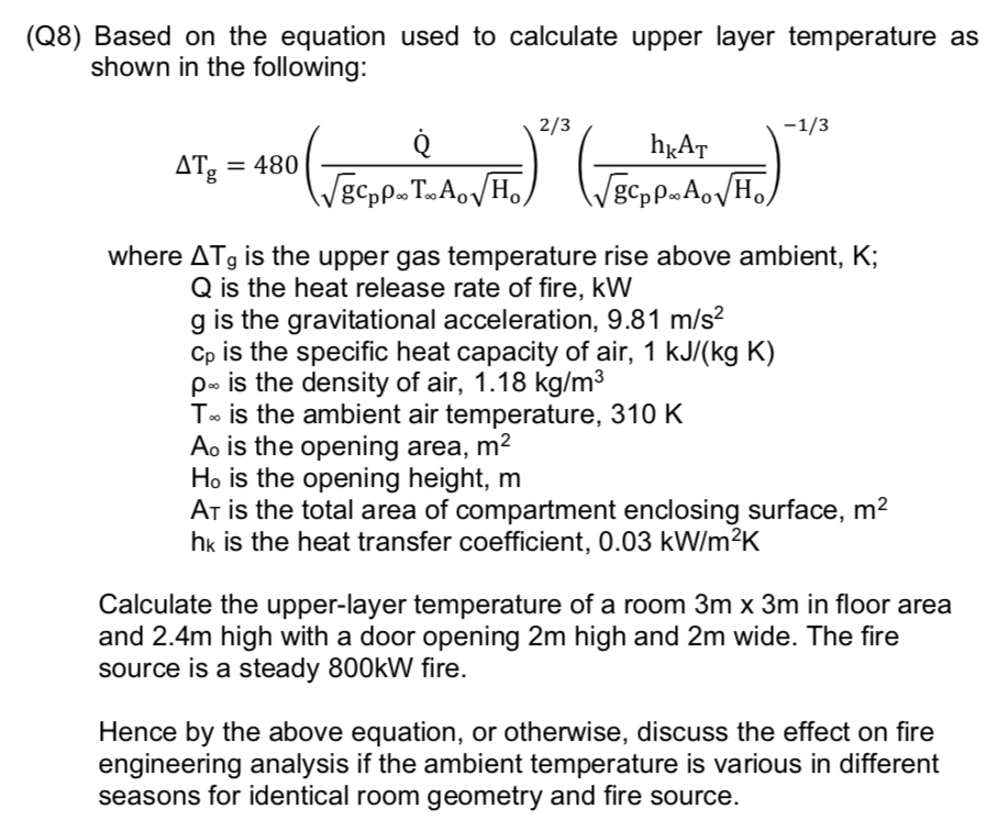 Solved (Q8) ﻿Based on the equation used to calculate upper | Chegg.com