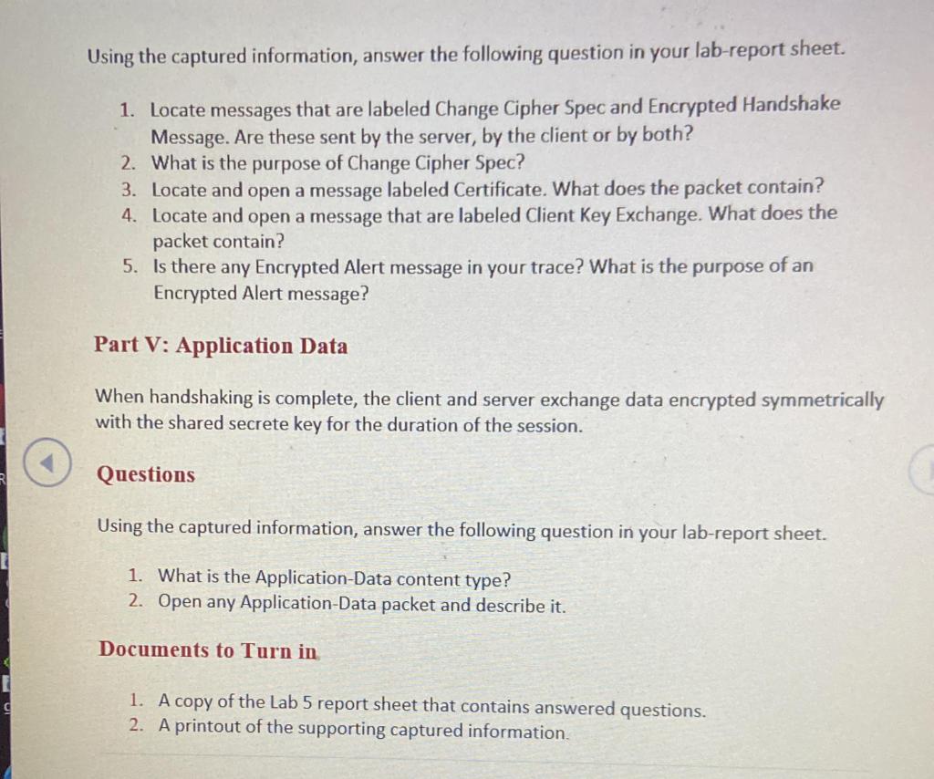 Solved Using the captured information, answer the following | Chegg.com