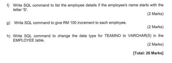 Solved 4. Answer the following questions based on the tables | Chegg.com