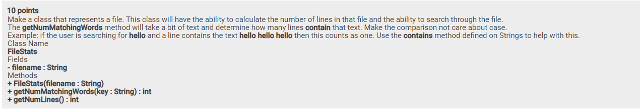 Solved import java.io.FileNotFoundException; public class | Chegg.com