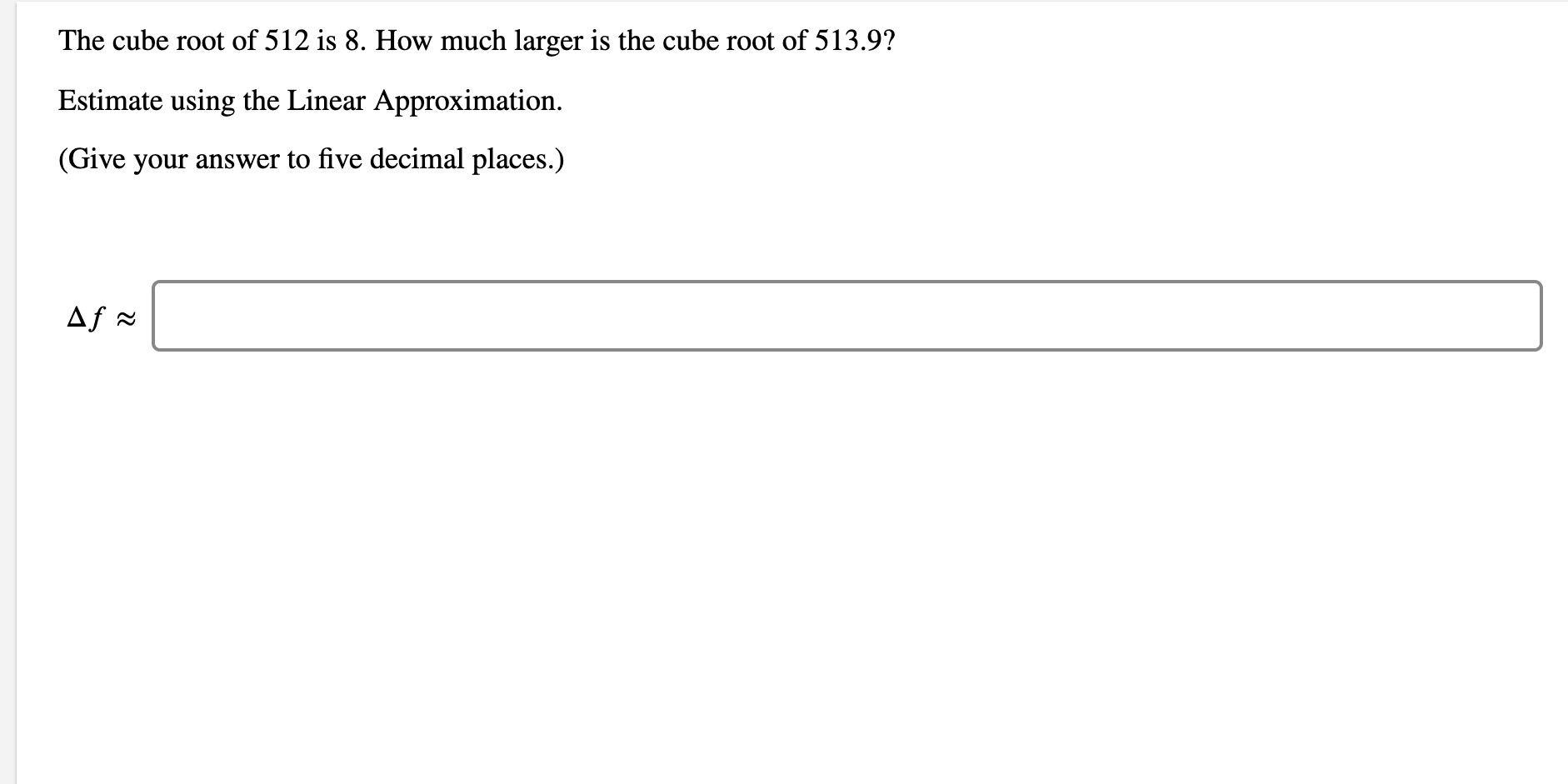Solved Use Linear Approximation to estimate Af = f (3.02) – | Chegg.com