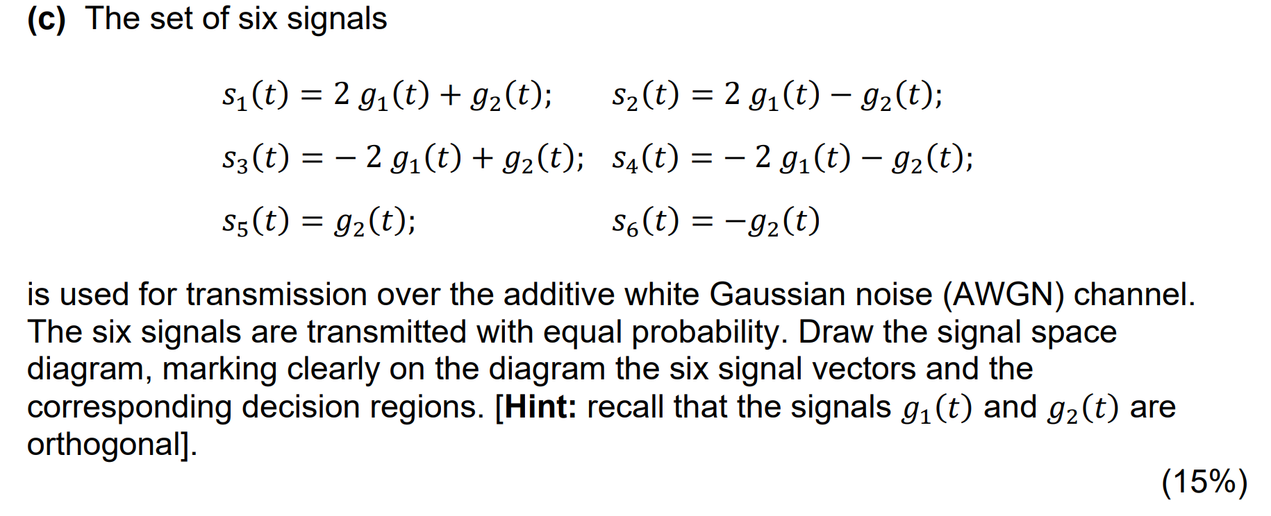 Solved Consider the two signals g1(t) and g2(t) shown below. | Chegg.com