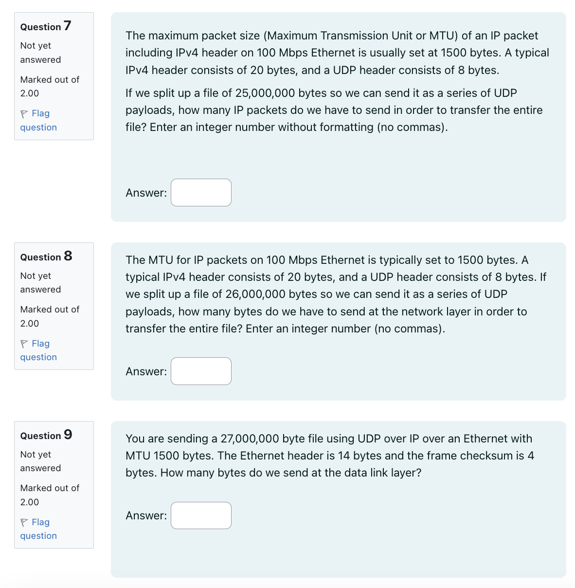 Solved Question 7 Not yet answered Marked out of 2.00 P Flag | Chegg.com