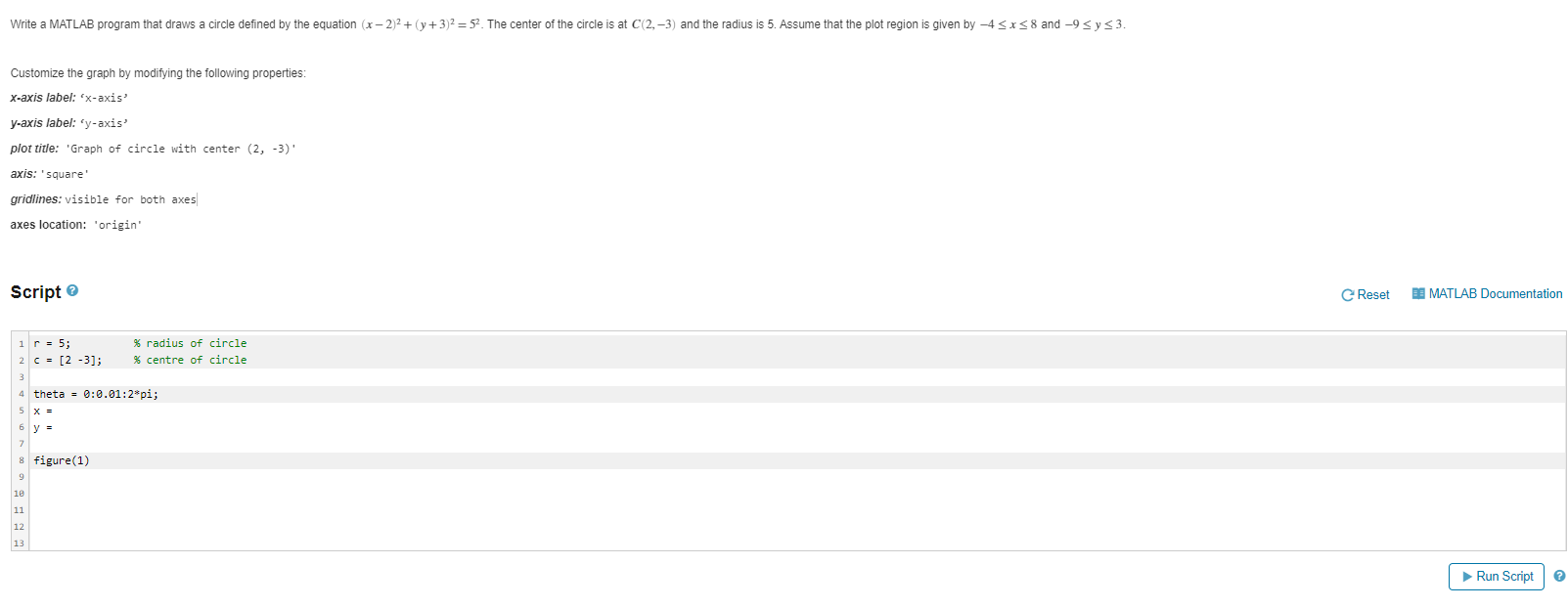 Solved Customize the graph by modifying the following | Chegg.com