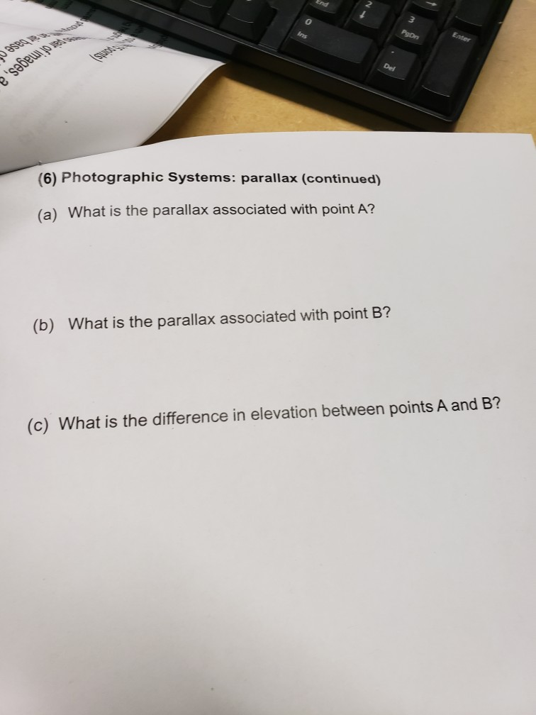 Solved photo (a) What (6) Photographic Systems: paralax (15 | Chegg.com