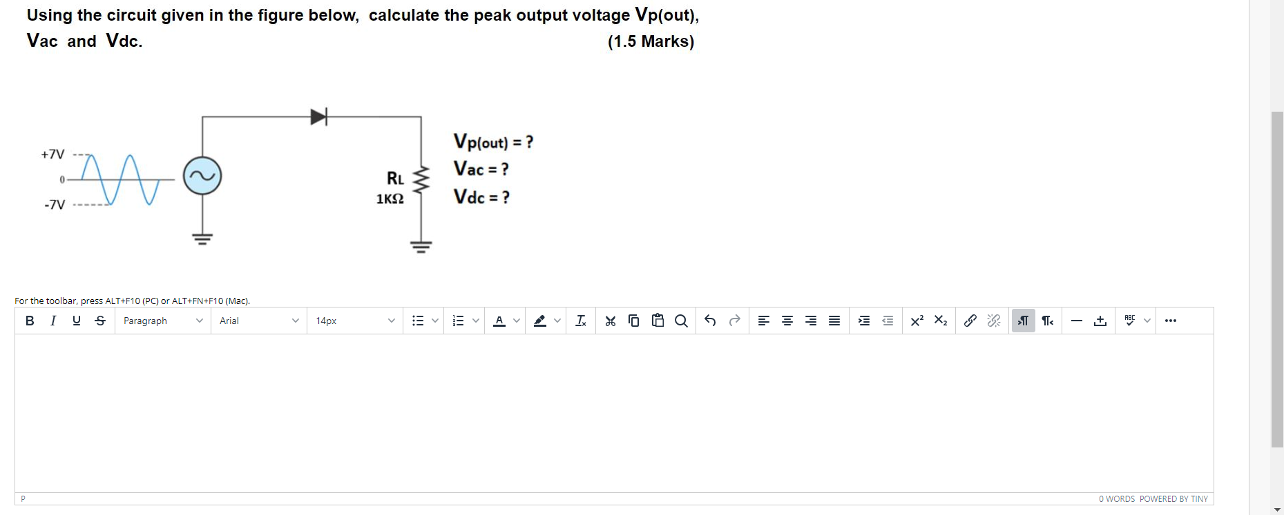Solved Using the circuit given in the figure below, | Chegg.com