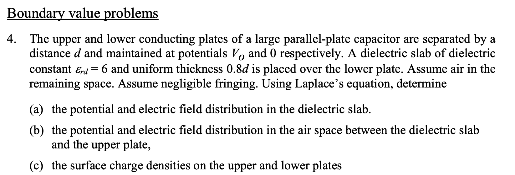 Solved Boundary value problems 4. The upper and lower | Chegg.com