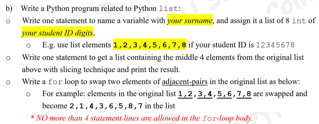 Solved = total 20 for num in range (2, 25, 3): total += num | Chegg.com