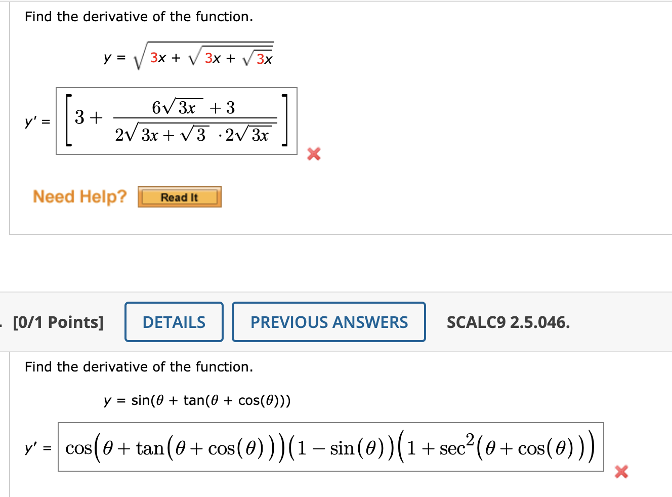 Solved Write The Composite Function In The Form F G X