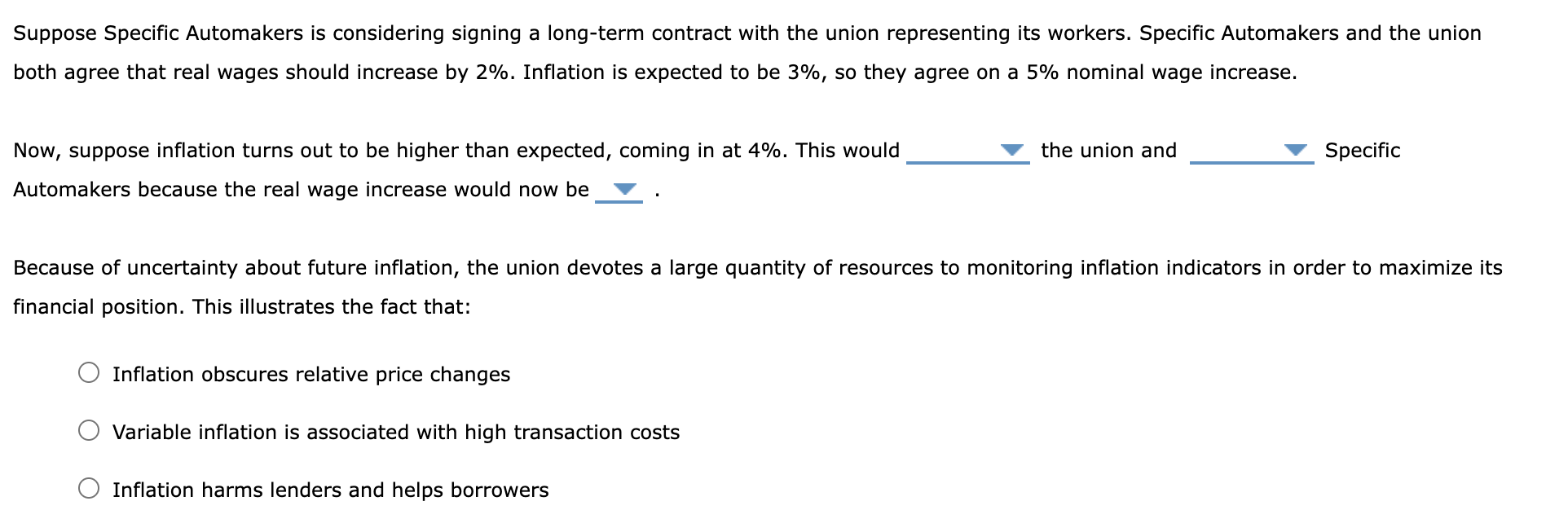 Solved Suppose Specific Automakers is considering signing a | Chegg.com