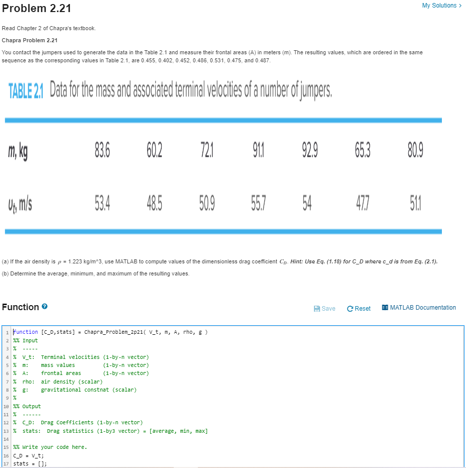 Read Chapter 2 of Chapra's textbook. Chapra Problem | Chegg.com