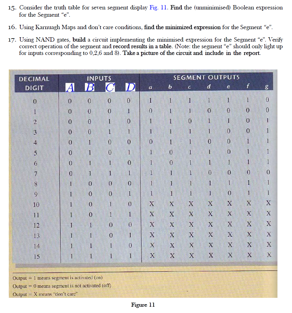 Solved 14. Wire up the 7-segment display chip and verify | Chegg.com