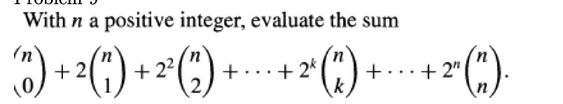Solved With n a positive integer, evaluate the sum | Chegg.com