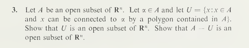 Solved Let A be an open subset of Rn. Let α∈A and let | Chegg.com