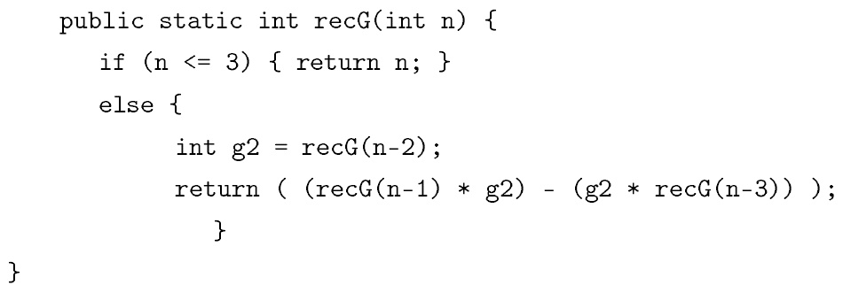 Solved Consider the following recursive Java Method for | Chegg.com