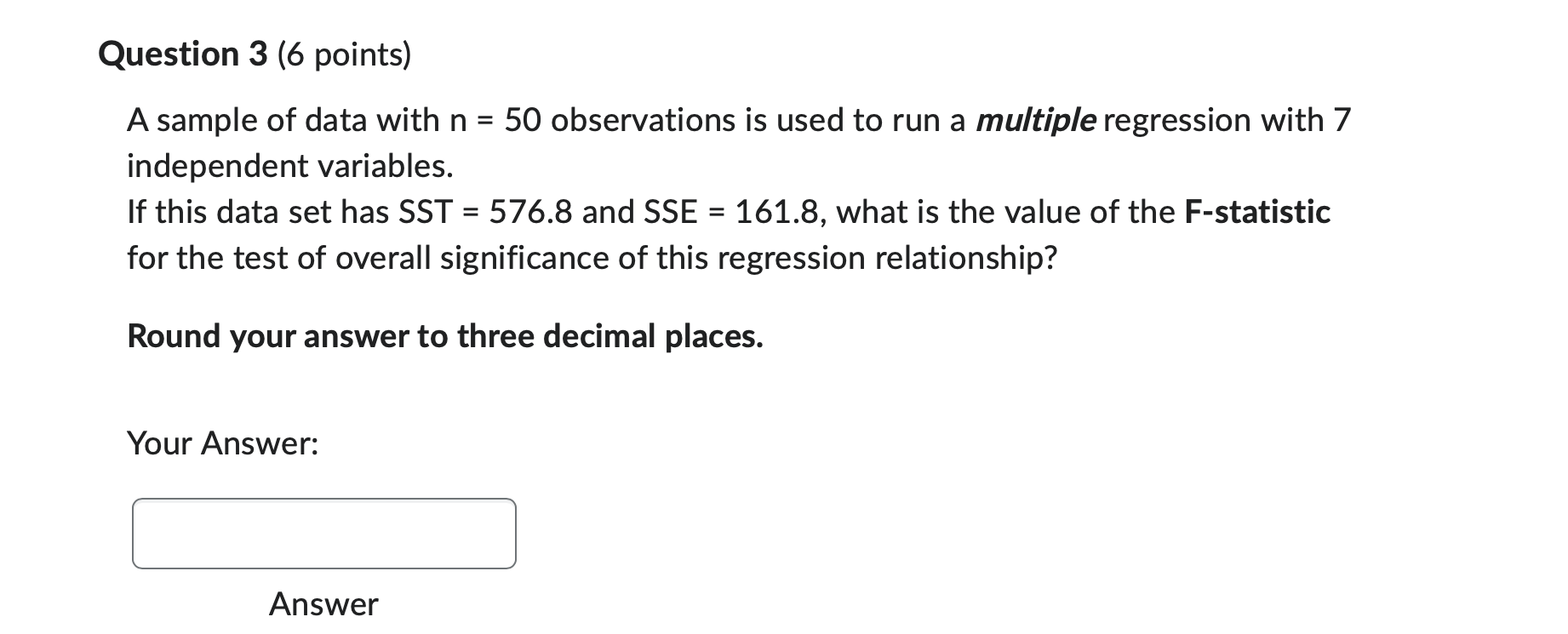 Solved A sample of data with n=50 observations is used to | Chegg.com