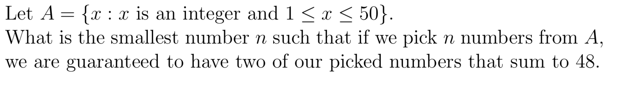 Solved = Let A {x : x is an integer and 1