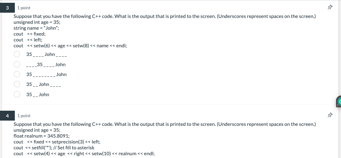 Solved Suppose that you have the following C++ code which | Chegg.com