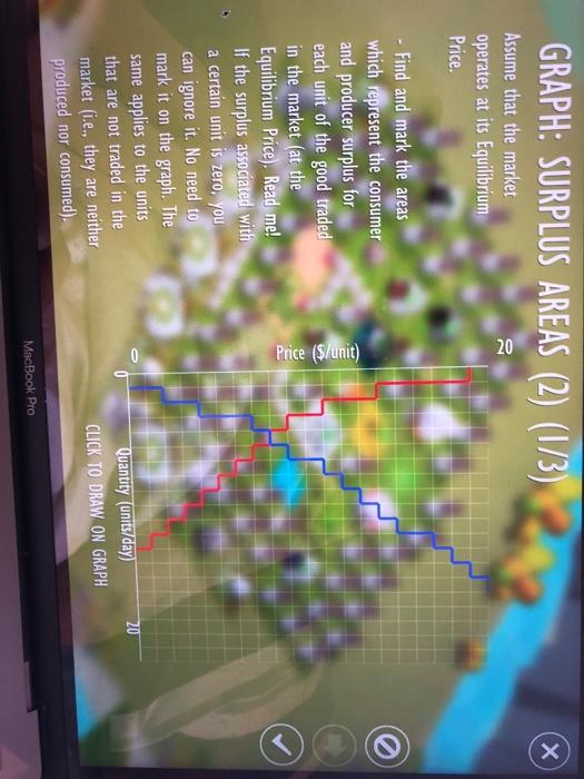 Solved GRAPH: SURPLUS AREAS (2) (1/3) The graph depicts the | Chegg.com
