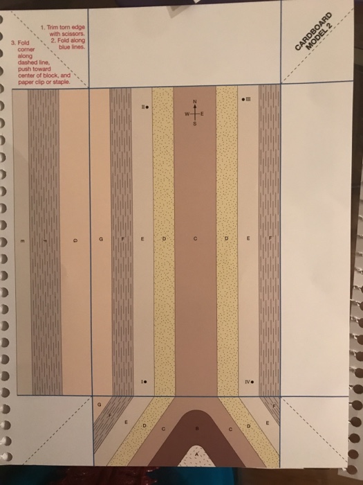 Solved Cardboard Model 2 This model is slightly more | Chegg.com