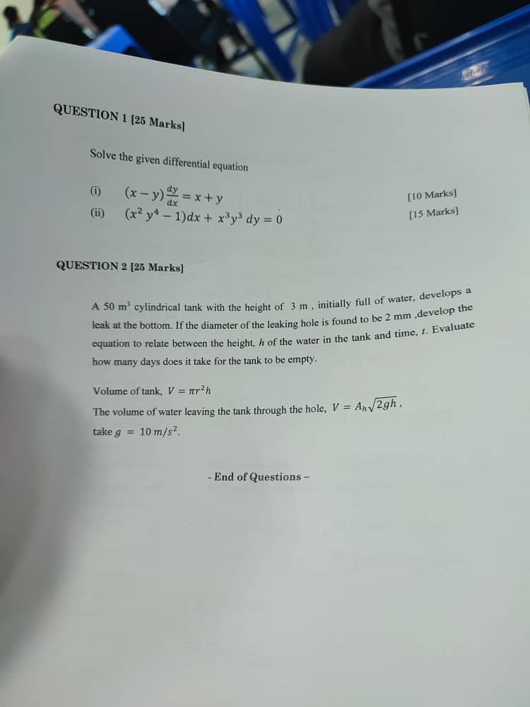 Solved Solve the given differential equation (i) | Chegg.com