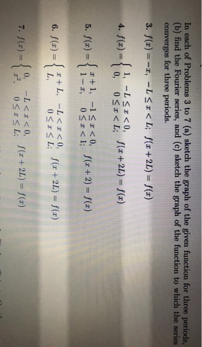 Solved In each of Problems 3 to 7 (a) sketch the graph of | Chegg.com
