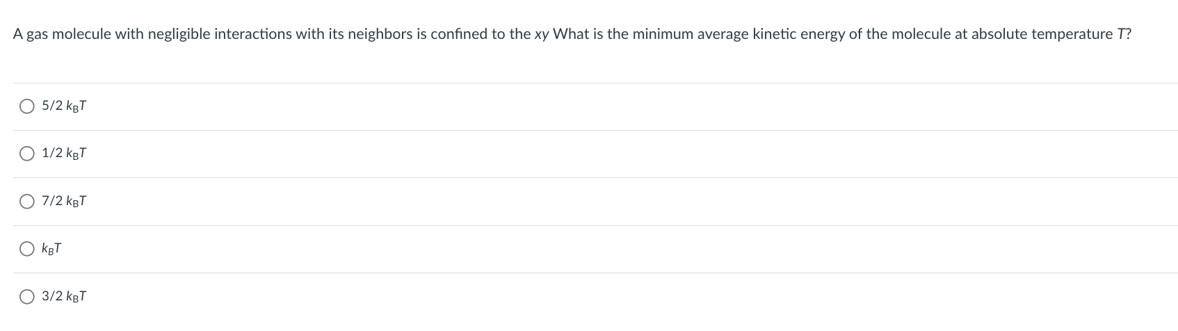 Solved A gas molecule with negligible interactions with its | Chegg.com