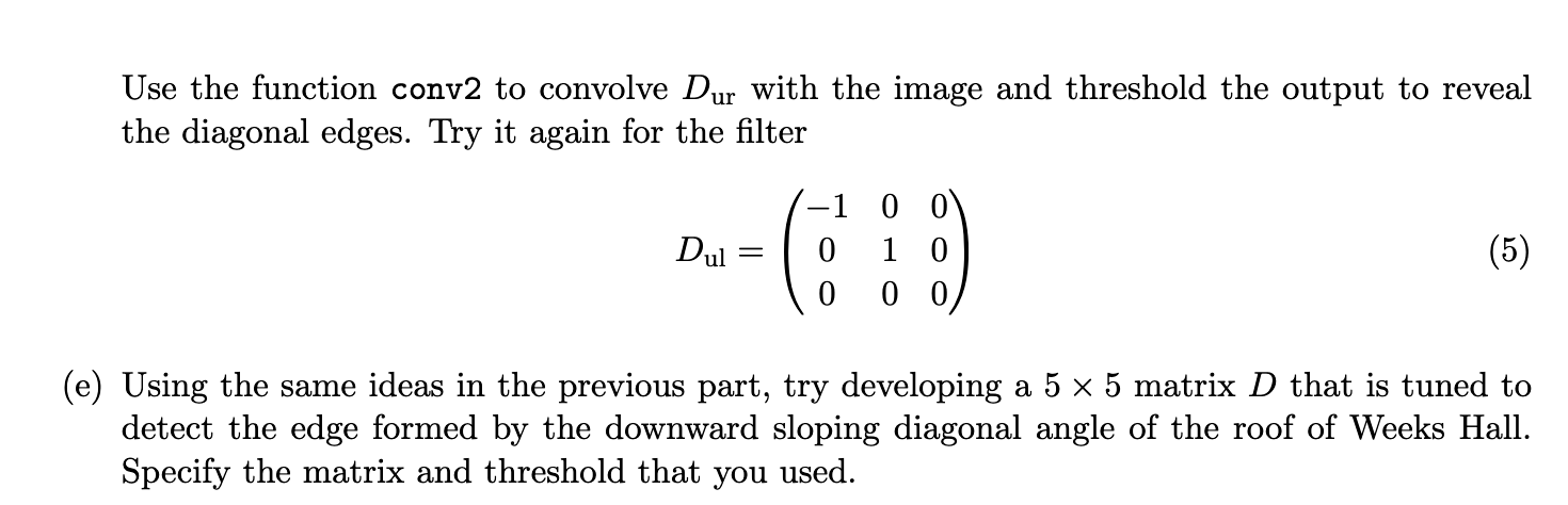 (d) For two-dimensional signals like images, we can | Chegg.com