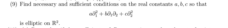 Solved Find necessary and sufficient conditions on the real | Chegg.com