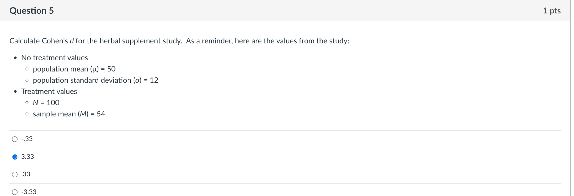 Solved Calculate a z-test value for the herbal supplement | Chegg.com