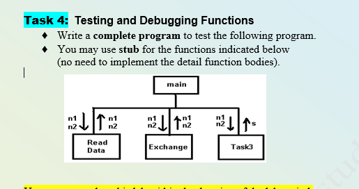 Task 4: Testing and Debugging Functions Write a | Chegg.com