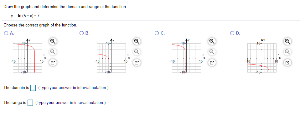 Solved Draw the graph and determine the domain and range of | Chegg.com