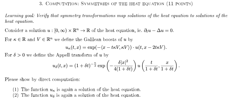 3 Computation Symmetries Of The Heat Equation 11