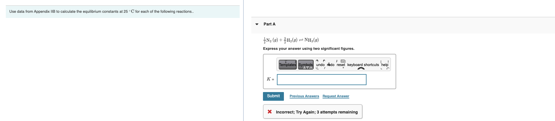 Use data from Appendix IIB to calculate the | Chegg.com Use data from Appendix IIB to calculate the | Chegg.com